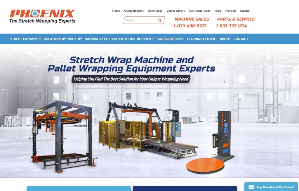 Website Homepage - Phoenix wrappers